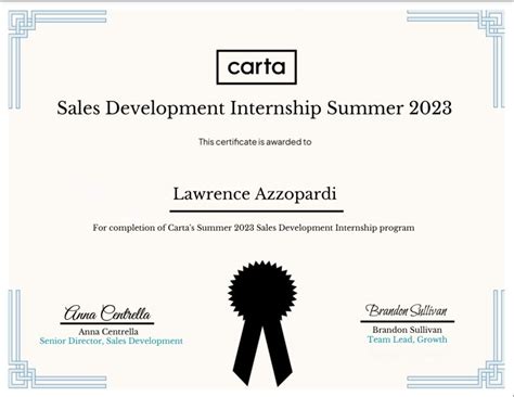 Today Marks The End Of My 3 Month Internship At Carta As I Reflect On