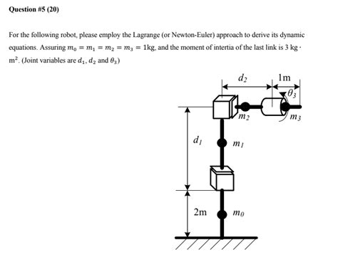 solved for the following robot please employ the lagrange