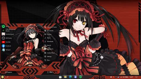 Theme Kurumi Tokisaki From The Anime Rendezvous With Life For Windows 10 Download On