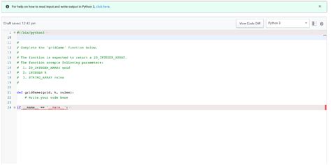 Solved Grid Game Given A Grid With O Raws And M Columns Of Chegg