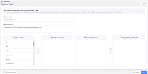 Creating A Table In Wordpress Using The Wizard Wpdatatables Tables