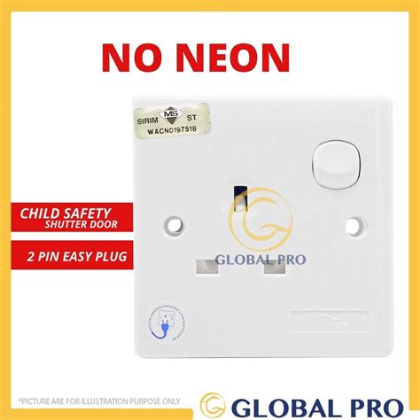 SIRIM 13A 3 Pin Switch Socket 13A Switches Wall Switch Wall Socket Soket Dinding 3 Pin Socket