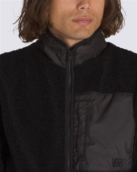 Shop Vans Apparel And Accessories Mte Navigate Highpile Jacket In Black