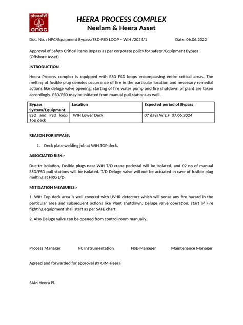 Fsd Loop Bypass Hrg Lower Deck 21012022 Pdf
