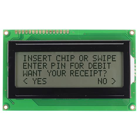 20x4 Character Lcd Fstn Display With Side White Backlight