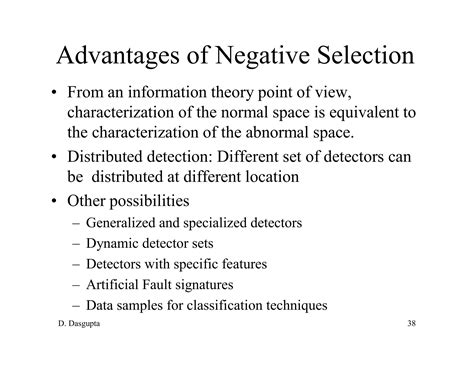 Negative Selection For Algorithm For Anomaly Detection Ppt