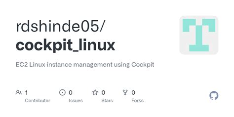 Github Rdshinde05cockpitlinux Ec2 Linux Instance Management Using