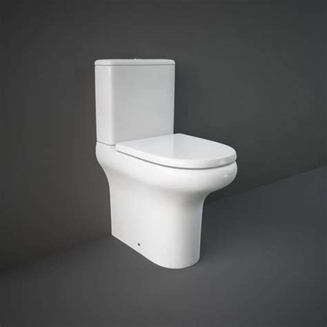 Rak Ceramics Compact Deluxe Close Coupled Back To Wall Wc Pan White