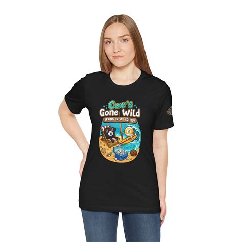 Spring Break Billiards Shirt Cues Gone Wild Beach Design Tee Etsy