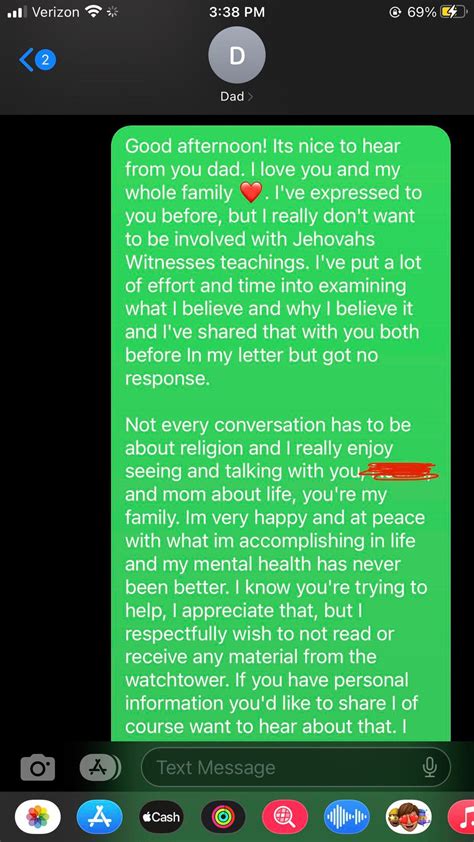 Shunned Twice Now From Dad Pimo Through Text Gb Can Suck It R Exjw
