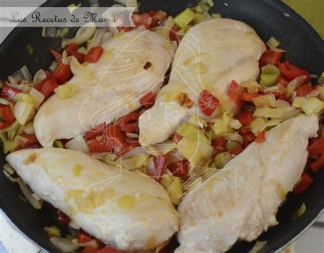Pechugas De Pollo En Salsa Roja Las Recetas De Mamá