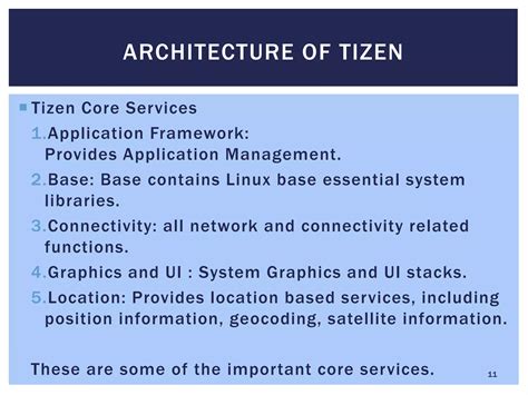 tizen operating system for mobiles pptx operating systems