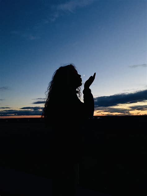 Girl Sunset Silhouette