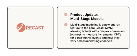 Product Update Multi Stage Models Recast