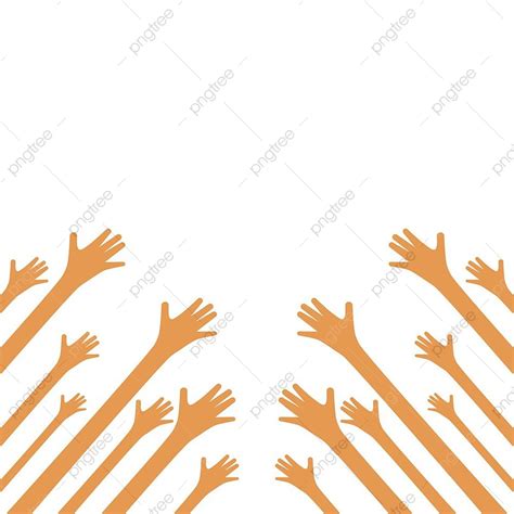 손을 위로 배경 Ilustration 벡터 템플릿 미술 개념 지문 Png 일러스트 및 벡터 에 대한 무료 다운로드