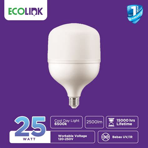 Jual Ecolink Lampu Bohlam LED Bulb Capsule 25W Putih Cool Day Light Shopee Indonesia