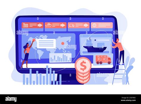 Supply Chain Analytics Concept Vector Illustration Stock Vector Image And Art Alamy