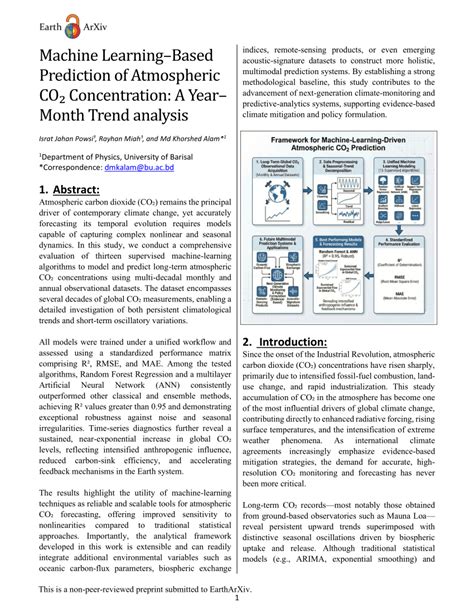 Pdf Machine Learningbased Prediction Of Atmospheric Co₂