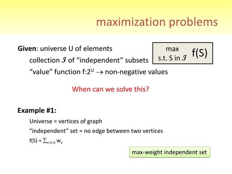 Ppt Algorithms For Max Min Optimization Powerpoint Presentation Free