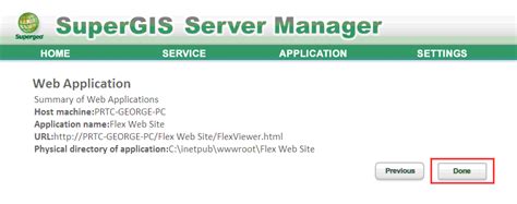 Supergis Server Manager For Gis Web Application Creating Supergis
