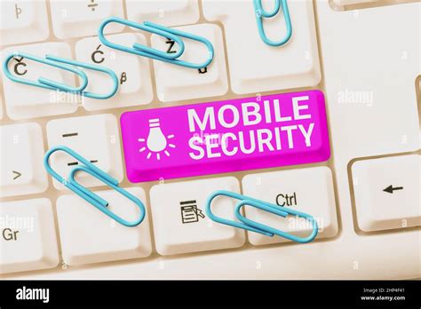 Conceptual Caption Mobile Security Business Overview Protection Of