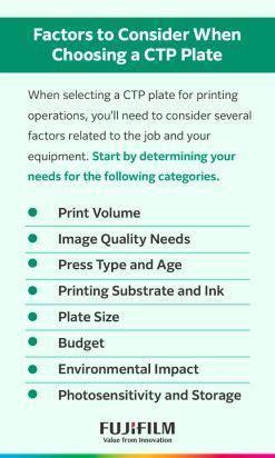 Choosing The Right CTP Plate For Offset Printing Fujifilm