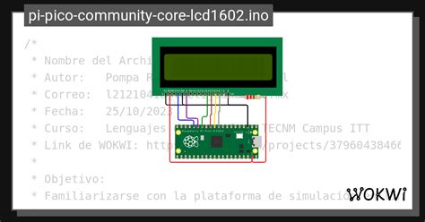 Hola Mundo Con Pantalla Wokwi ESP STM Arduino Simulator