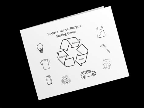 Reduce Reuse Recycle Sorting Activity Etsy
