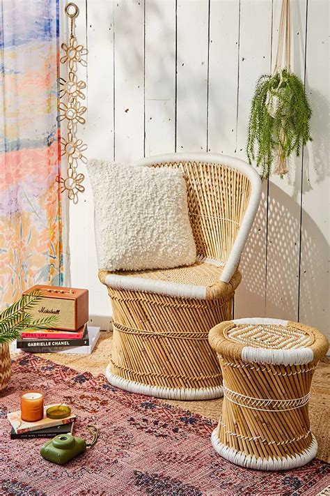 Miriam White Rattan Chair Urban Outfitters Uk