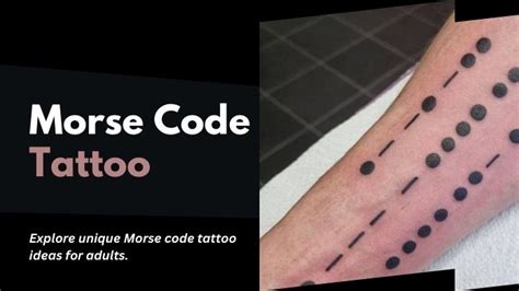 Check Best Morse Code Tattoo Ideas For Adults 10 Best