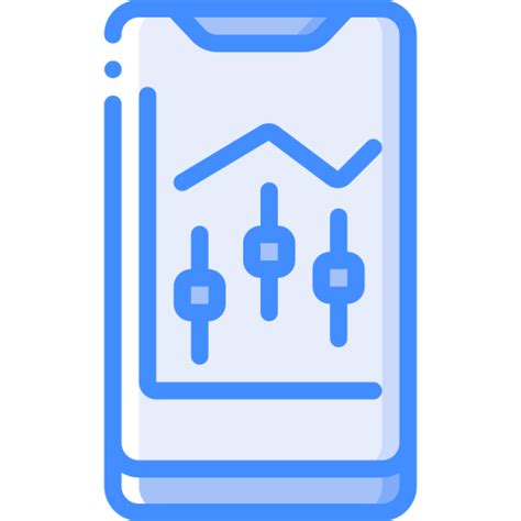Stock Exchange App Basic Miscellany Blue Icon