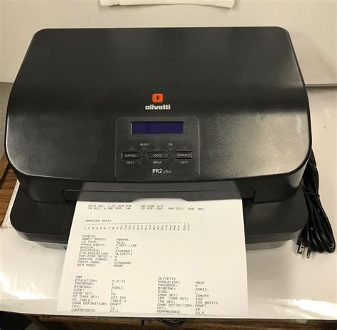 Olivetti Pr2plus Passbook Document Printer Hard Tec