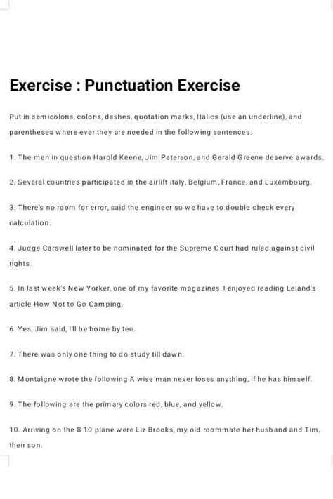 Exercise Punctuation Exercise Put In Studyx Exercise Punctuation Exercise Put In Studyx