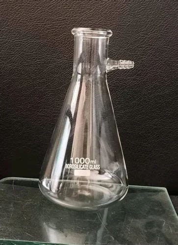Ml Filtration Flask Borosilicate Glass For Chemical Laboratory At
