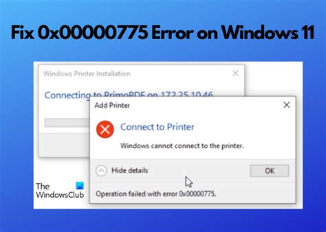 Fix 0x00000775 Error On Windows 11 10