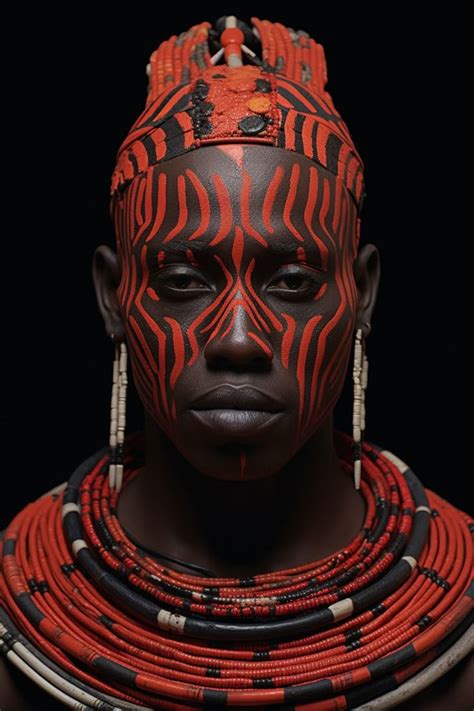 Maquillage Tribal Africain Homme Maquillage Ethnique Peinture Tribale