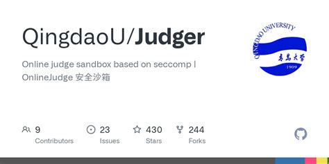 GitHub QingdaoU Judger Online judge sandbox based on seccomp OnlineJudge 安全沙箱