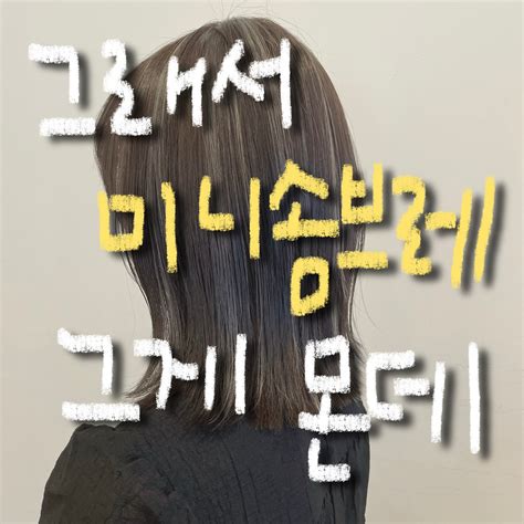 헤어디자이너 그린 🌿 태슬컷 미니솜브레 나나펌 단발펌 Greeeny • Instagram Photos And Videos