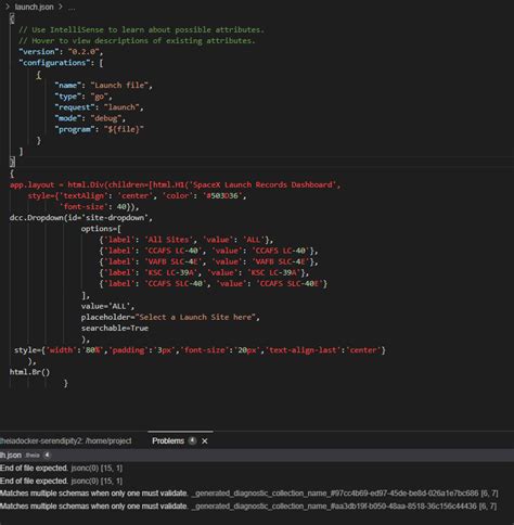Json Error Message When Attempting Launch Plotly Dash Stack Overflow