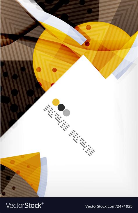 Semicircle Geometric Abstract Background Vector Image