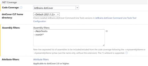 Set Up Coverage On Jetbrains Teamcity Dotcover Documentation