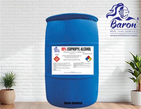 Isopropyl Alcohol Ipa 99 55 Gallon Drum Baron Chemicals