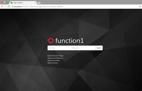 Customizing The Splunk Login Page Function1