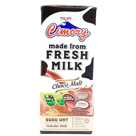 Jual Cimory Uht Choco Malt 250 Ml Shopee Indonesia