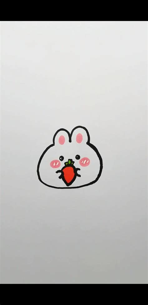 小白兔儿童简笔画3 6岁简单笔画怎么画（20张） 简笔画图片大全