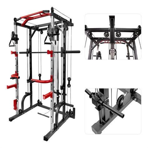 Jaula Smith Gimnasio Multifuncional Power Rack Poleas