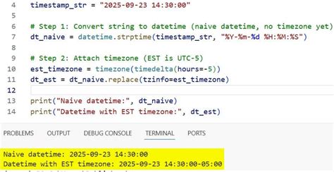 Convert Python String To Datetime With Timezone