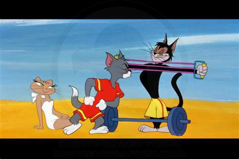 Tom And Jerry Muscle Beach Tom