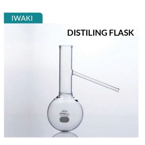 Jual Distilling Flask 300 Ml Boiling Flask Pyrex Iwaki Shopee Indonesia