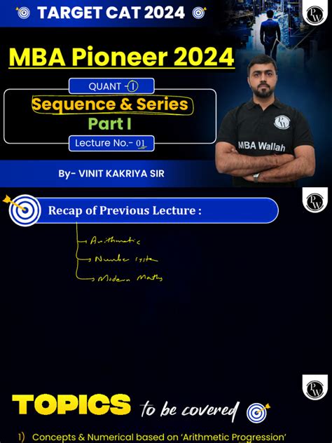 Modern Maths 01 Class Notes Mba Pioneer 2024 Batch Pdf